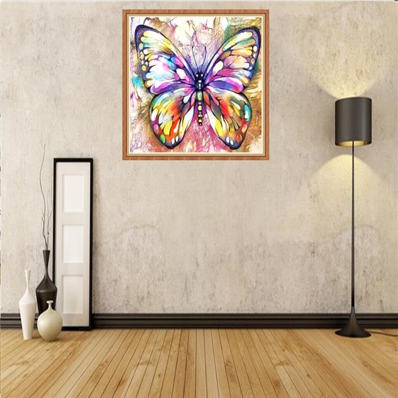 5D Mulitcolor Butterfly Diamond Painting Cross Sti... – Grandado