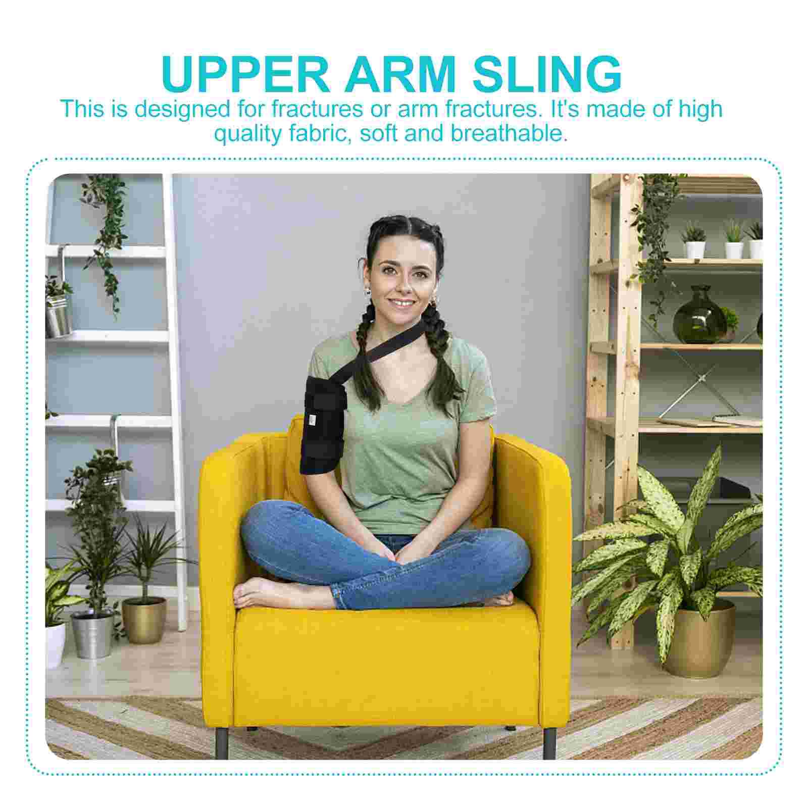 Upper Arm Fixed Strap Fractured Arm Sling Adjustab... – Vicedeal