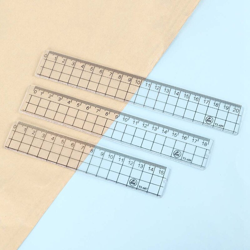 1PC Transparent Acrylic Simple Square Ruler 15cm 1... – Vicedeal