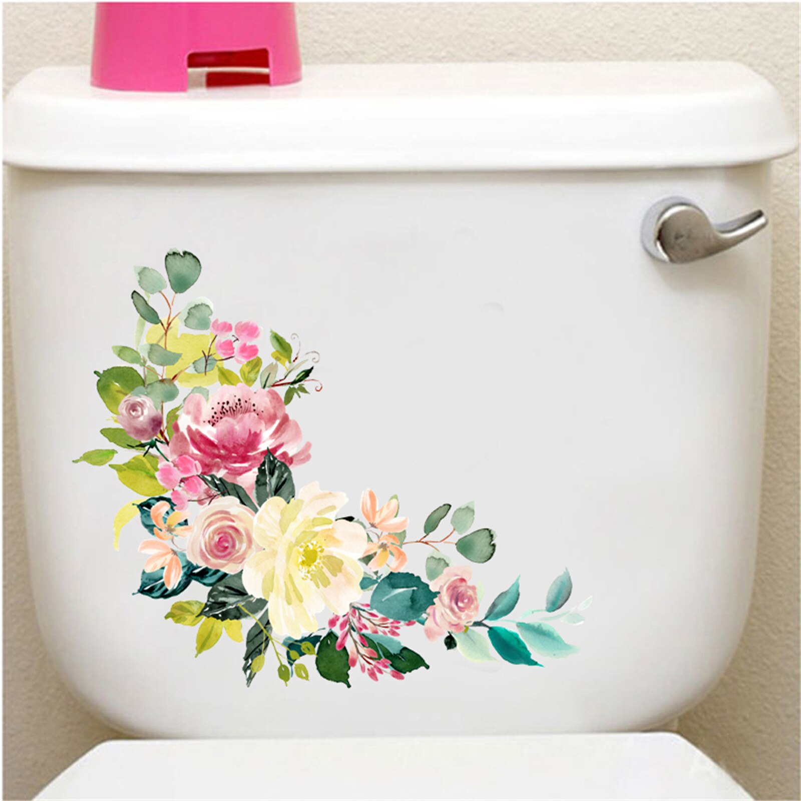 Creativiteit Bloem Wc Stickers Waterdicht Muurstic... – Vicedeal