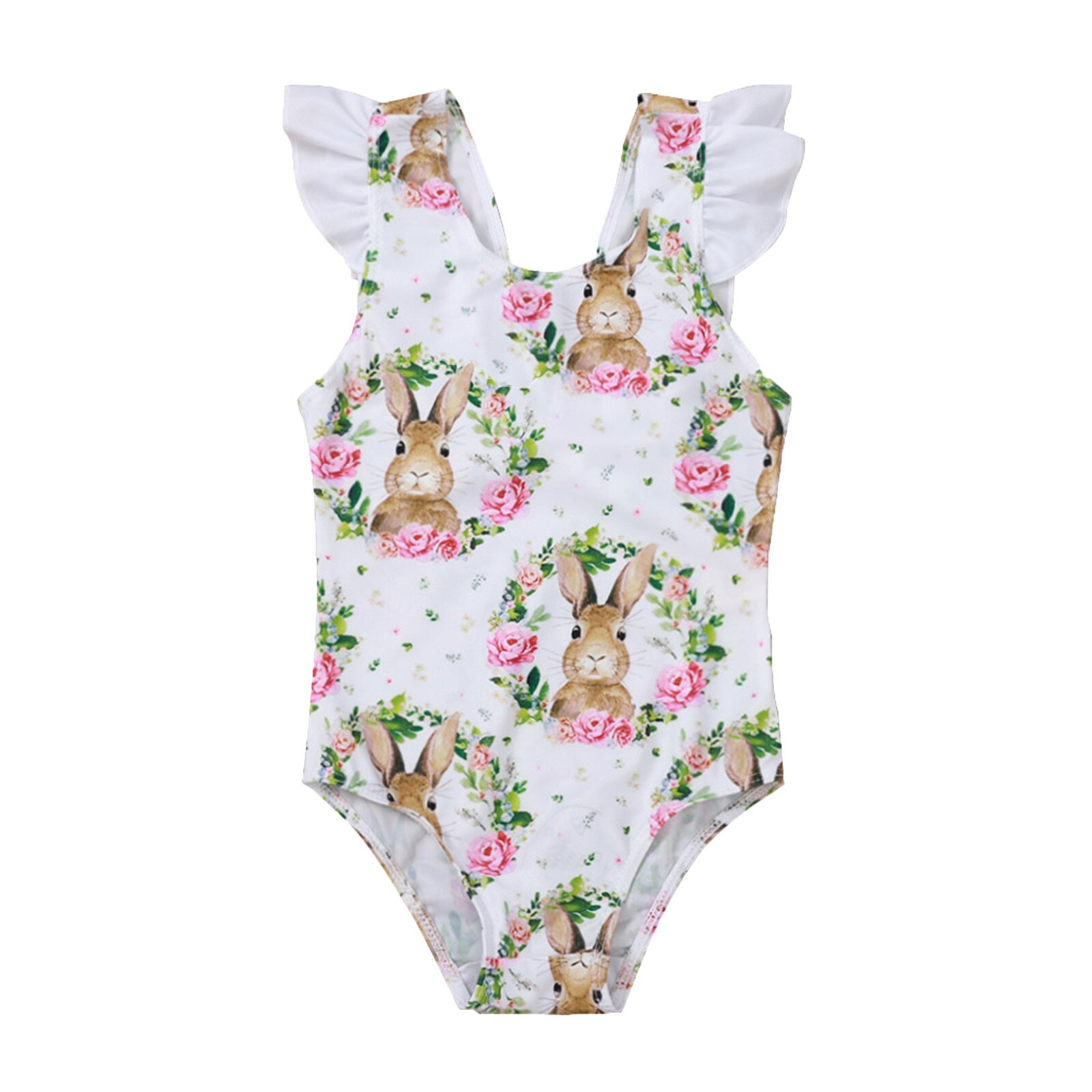 Peuter Kids Baby Meisjes Bunny Print Een Stuk Badm... – Grandado