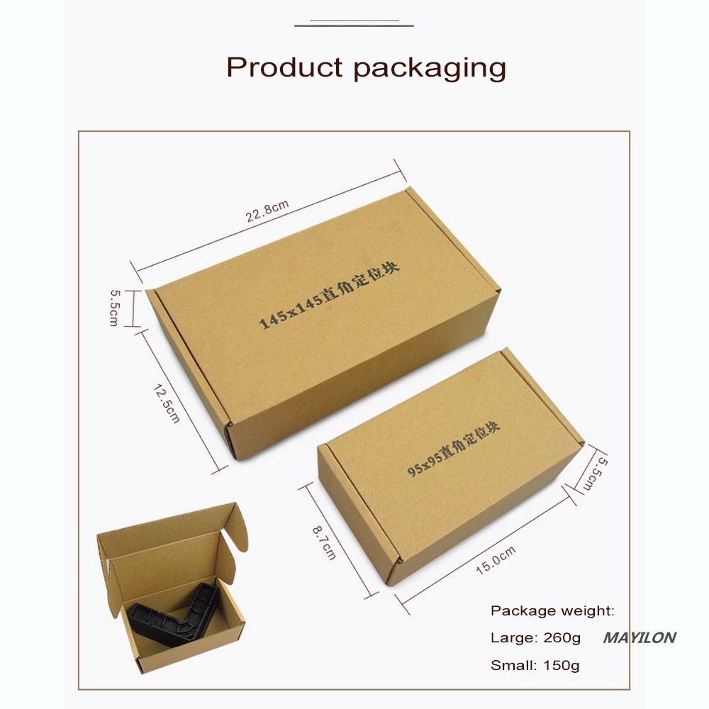 2Pcs 146mm 90 Degree Plastic L Shape Corner Clampi... – Grandado