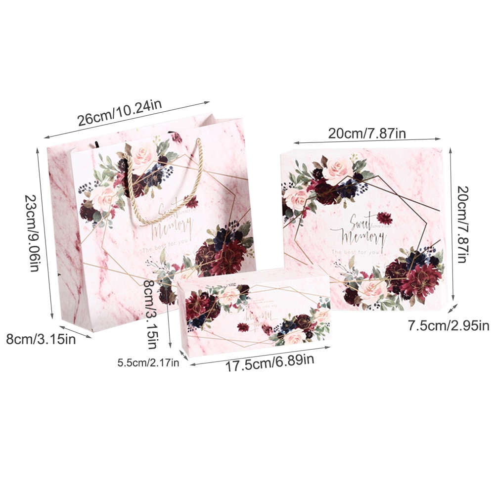 Voorstel Bloem Patroon Box Wedding Bruidsmeisje Me... – Grandado