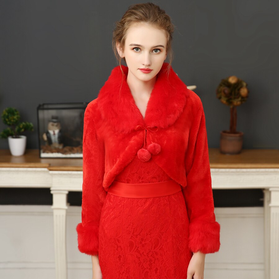 Jiayigong Goedkope Red Wedding Jacket Bolero Brida... – Grandado