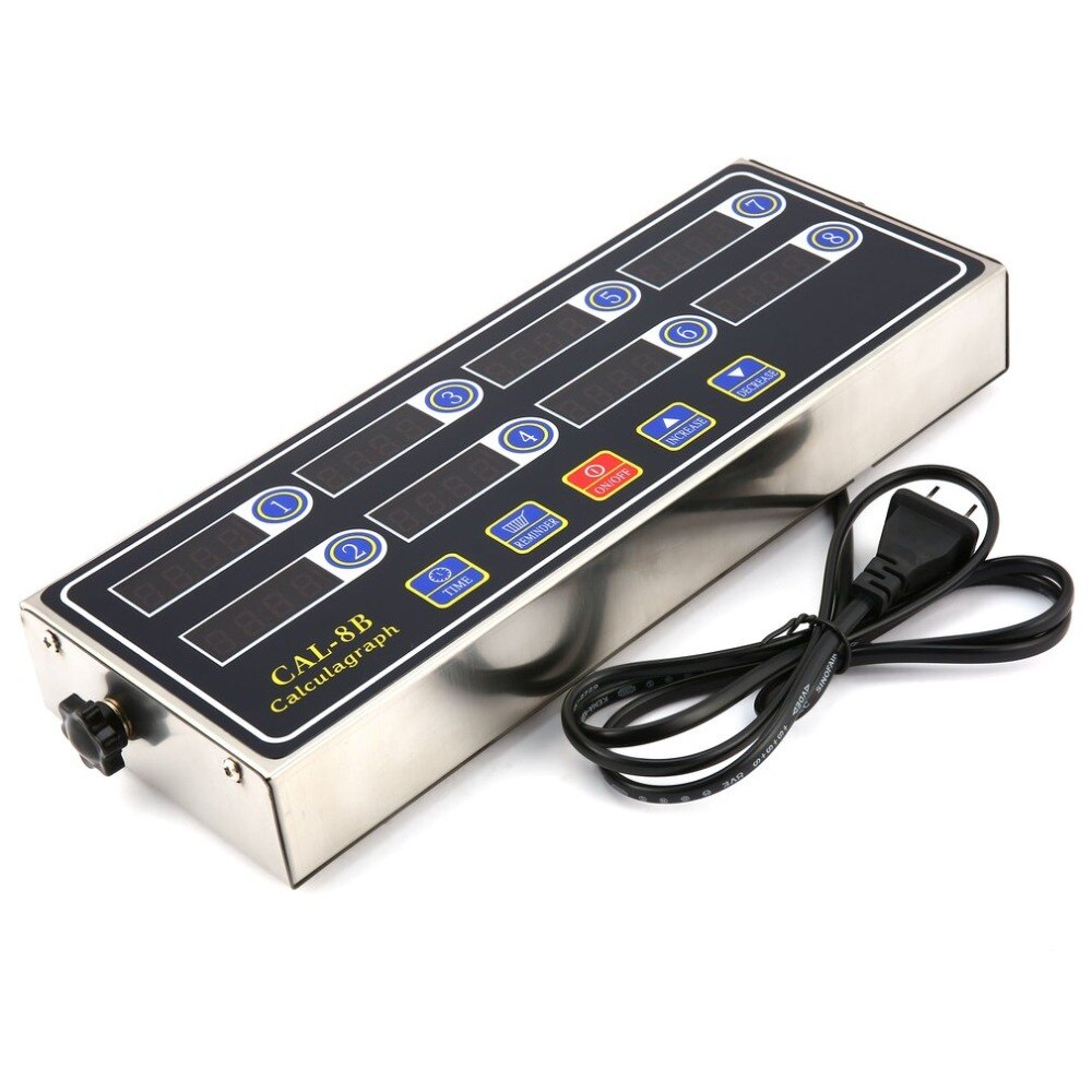 CAL-8B Portable Calculagraph 8 Channel Digital Timer Kitchen Cooking ...