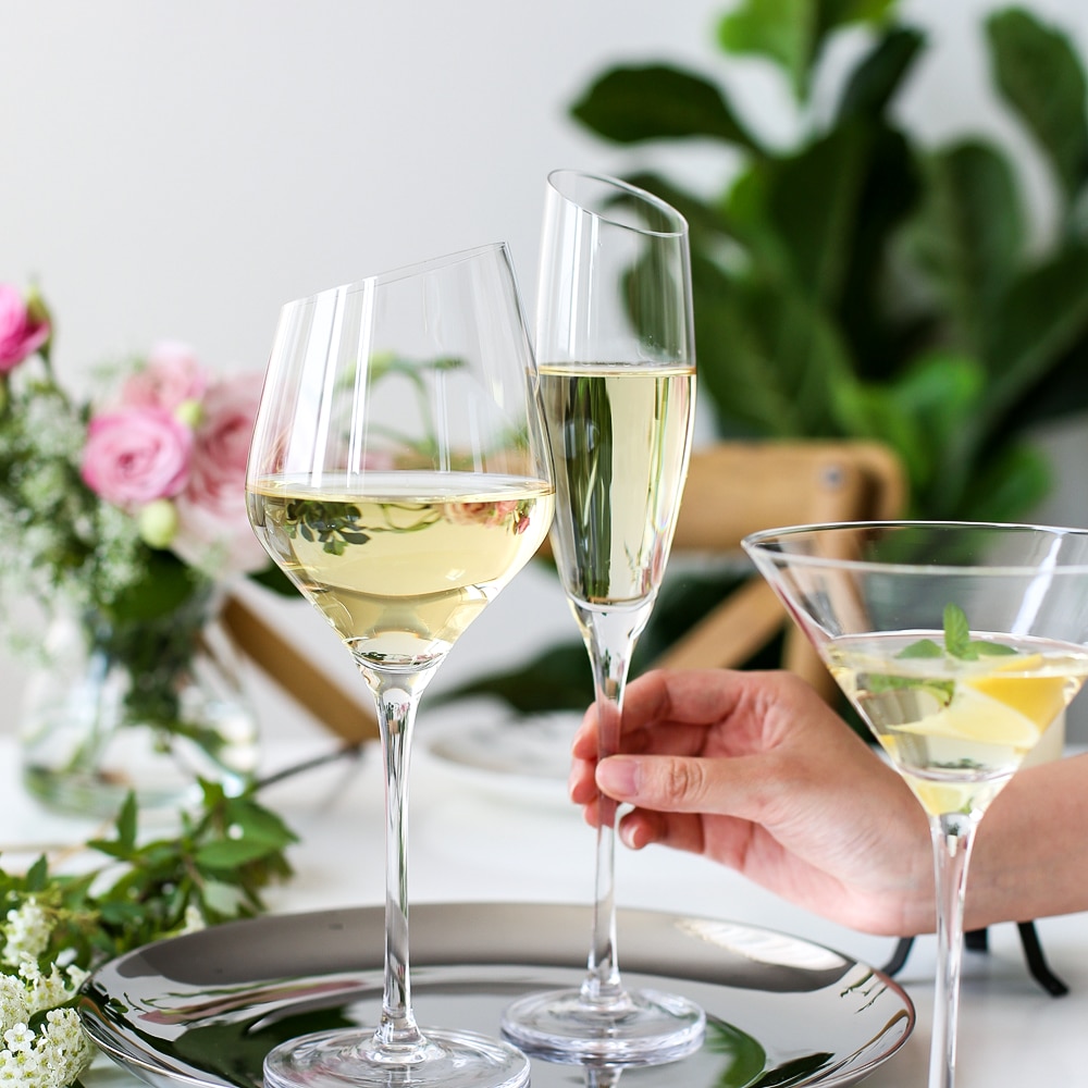 Transparent oblique crystal glass wine glass red w... – Vicedeal