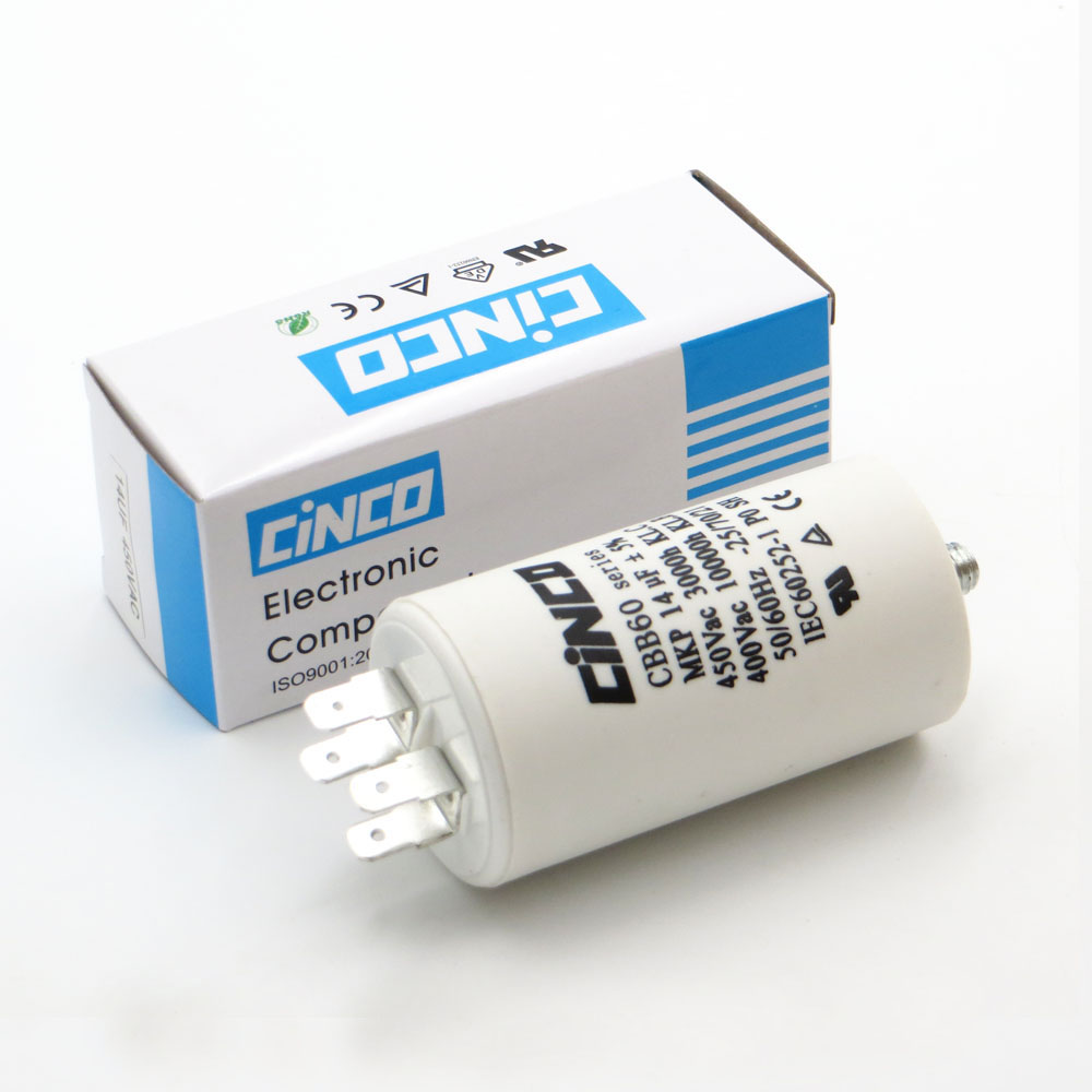 CBB60 Motor Run Capacitors 14 UF 400 450 V 4pins S... – Vicedeal