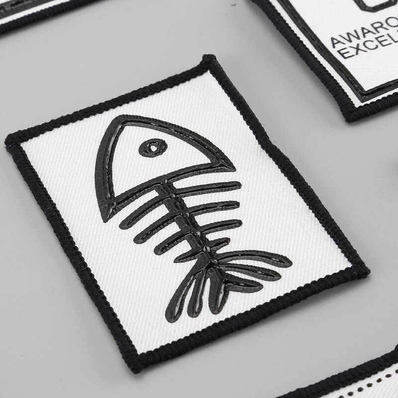 Rund Brief Muster Patch Kleidung Bunte Dekorative ... – Vicedeal