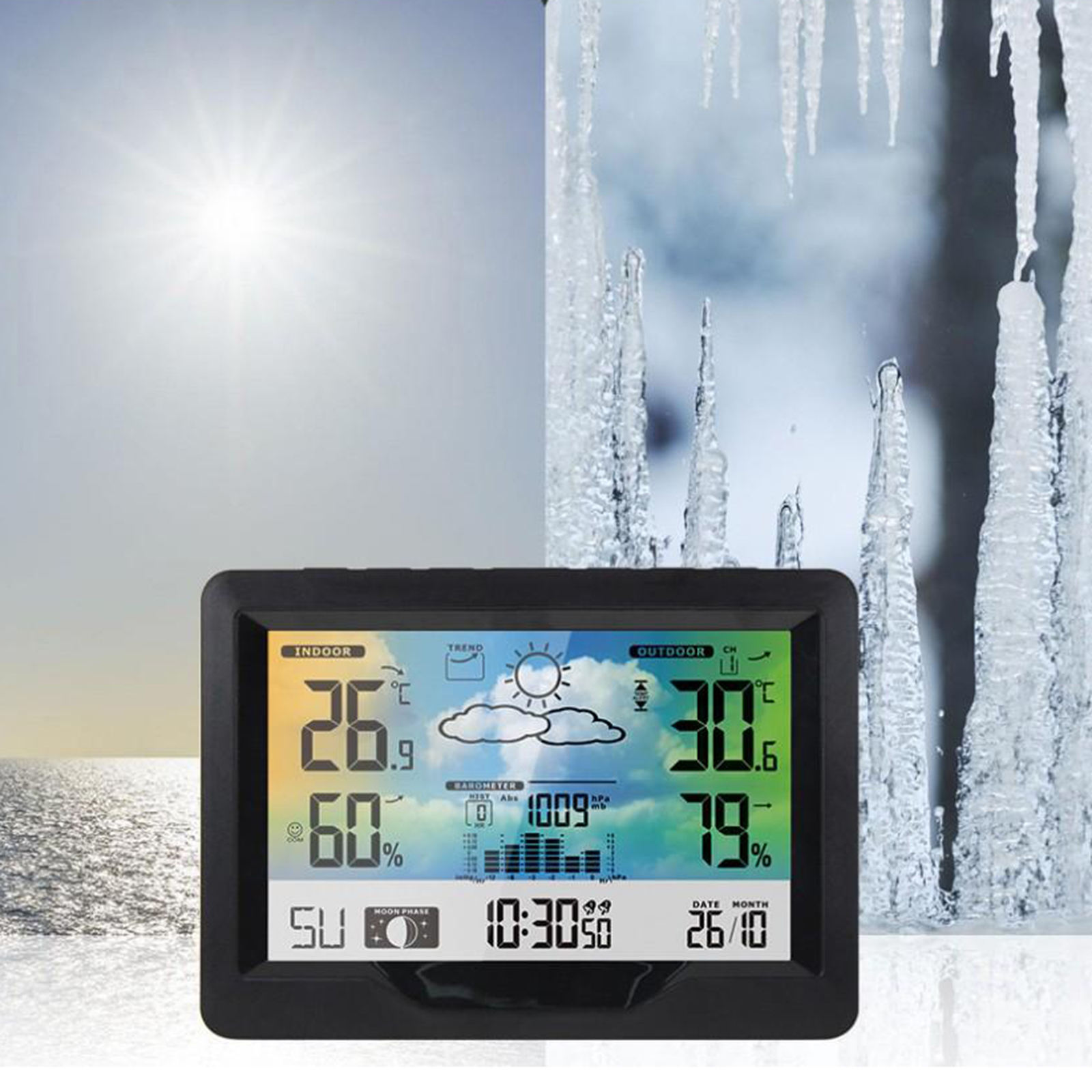 Indoor Outdoor Weather Station Digital Thermometer... – Vicedeal
