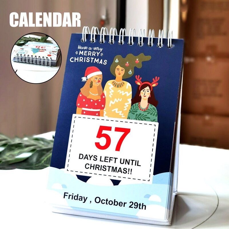 100 Days Christmas Countdown Desk Calendar Advent ... – Grandado