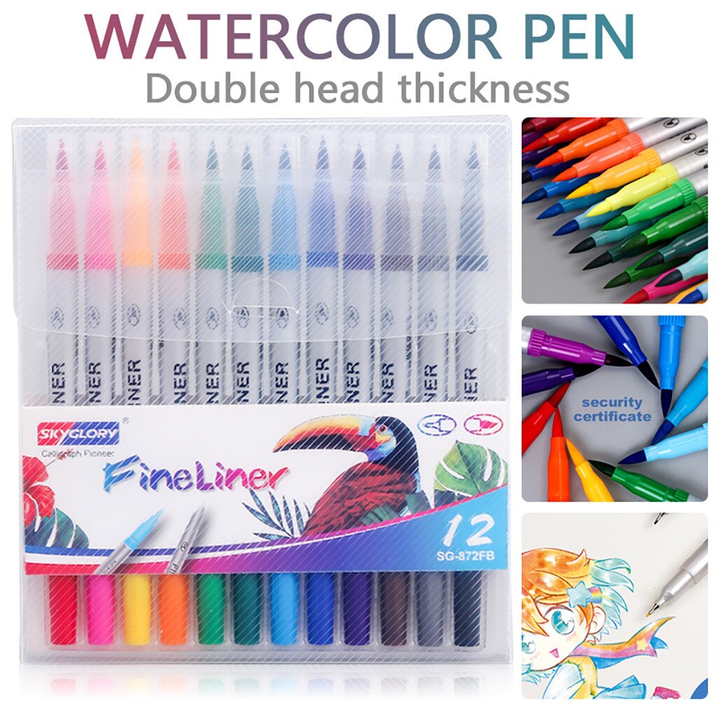 24 Colors Pen Children's Drawing Child Markers Man... – Grandado