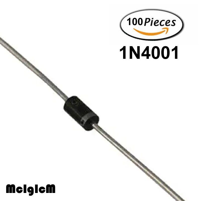 MCIGICM 100pcs Rectifier Diode 1A 50V DO-41 1N4001 – Vicedeal