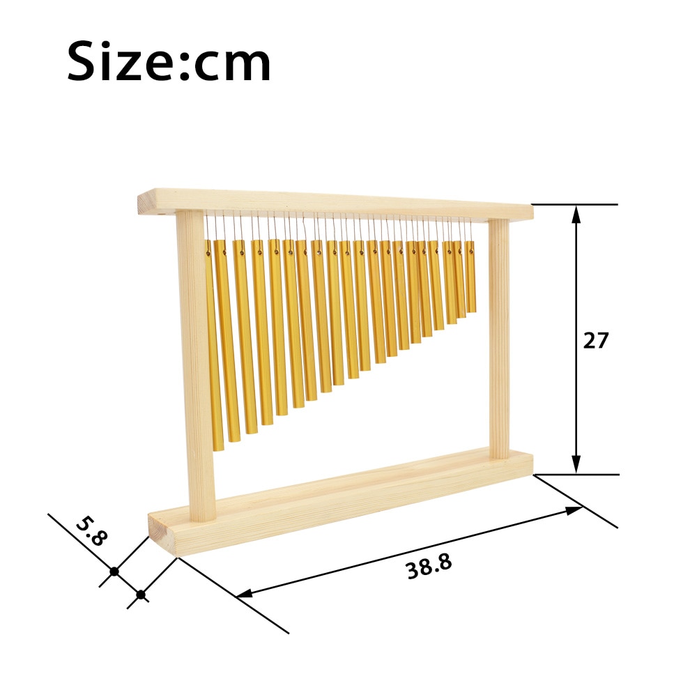 20-Tone Table Top Bar Chimes 20 Bars Single-row Mu... – Grandado