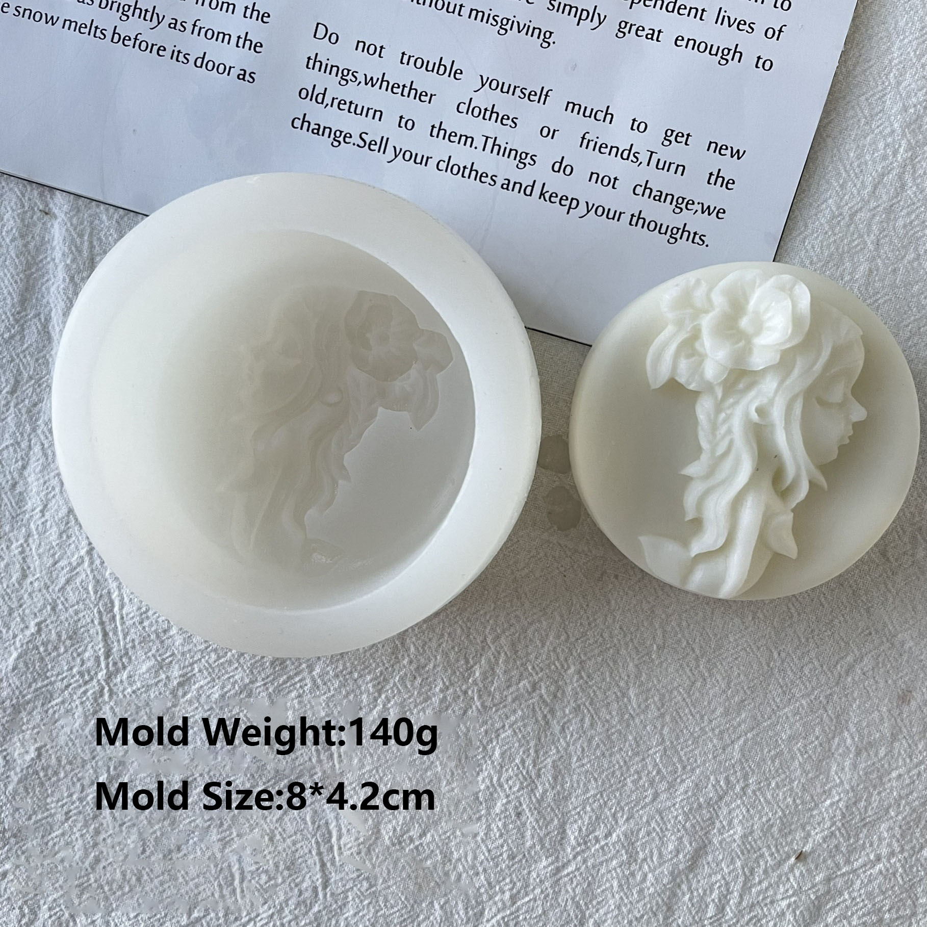 Meisjes Gezicht Vorm Zeep Geurende Kaarsen Mallen ... – Grandado