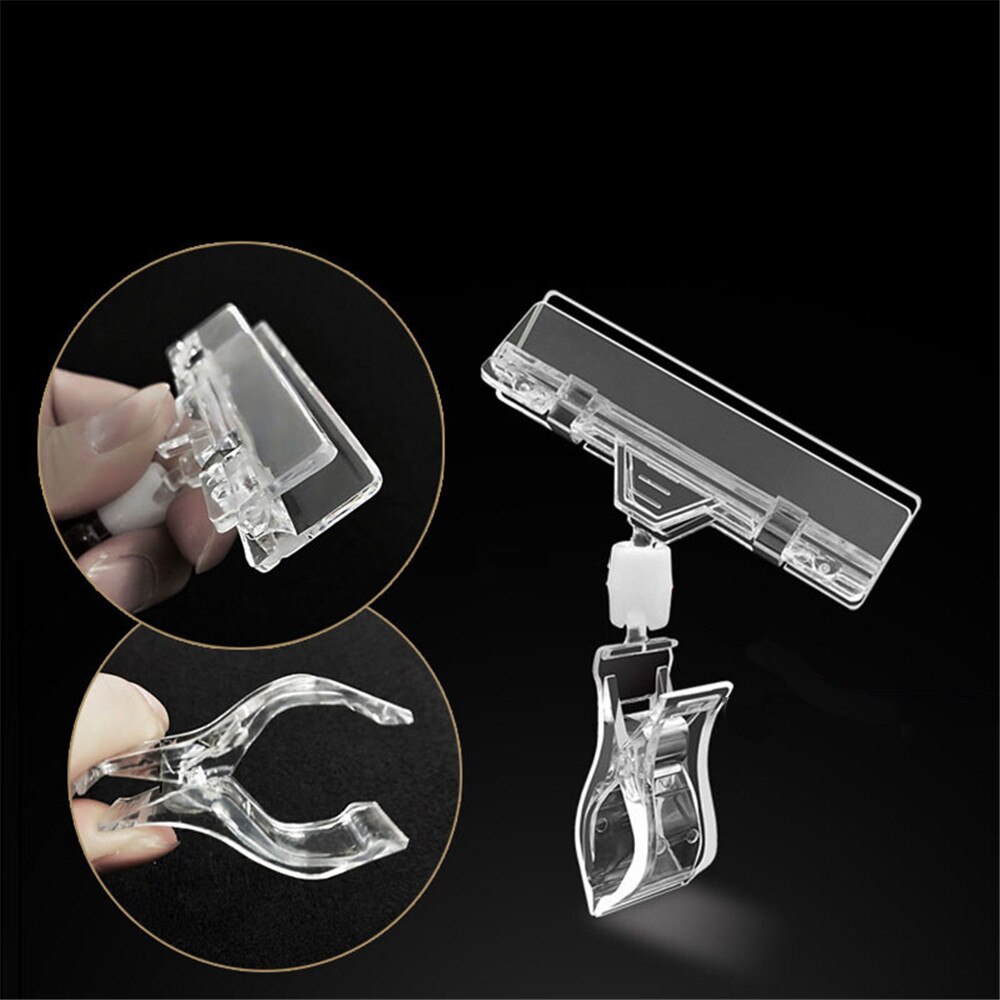 1pc 6.5" Height Transparent Plastic Double Clip Ad... – Grandado