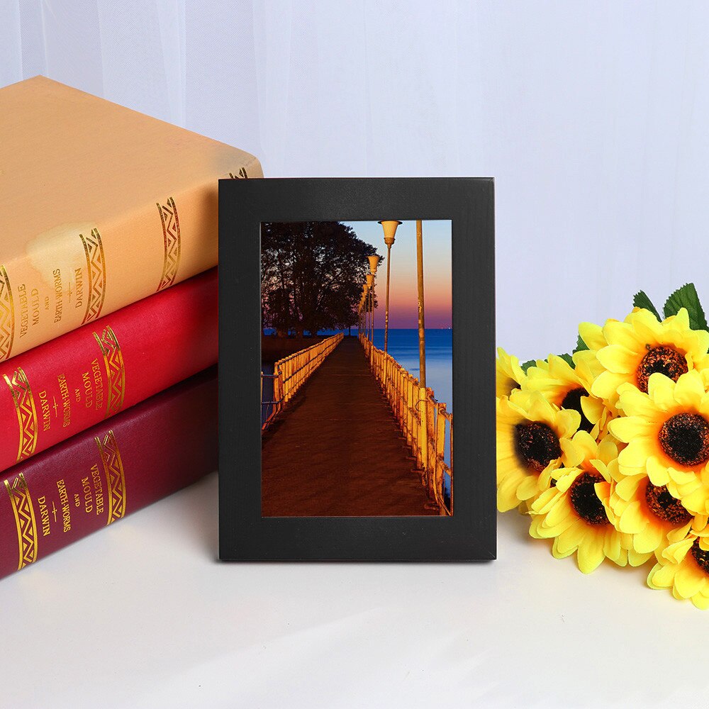 11 Colors Wood Photo Frame 15x11.5cm 1PC Simple Wo... – Grandado