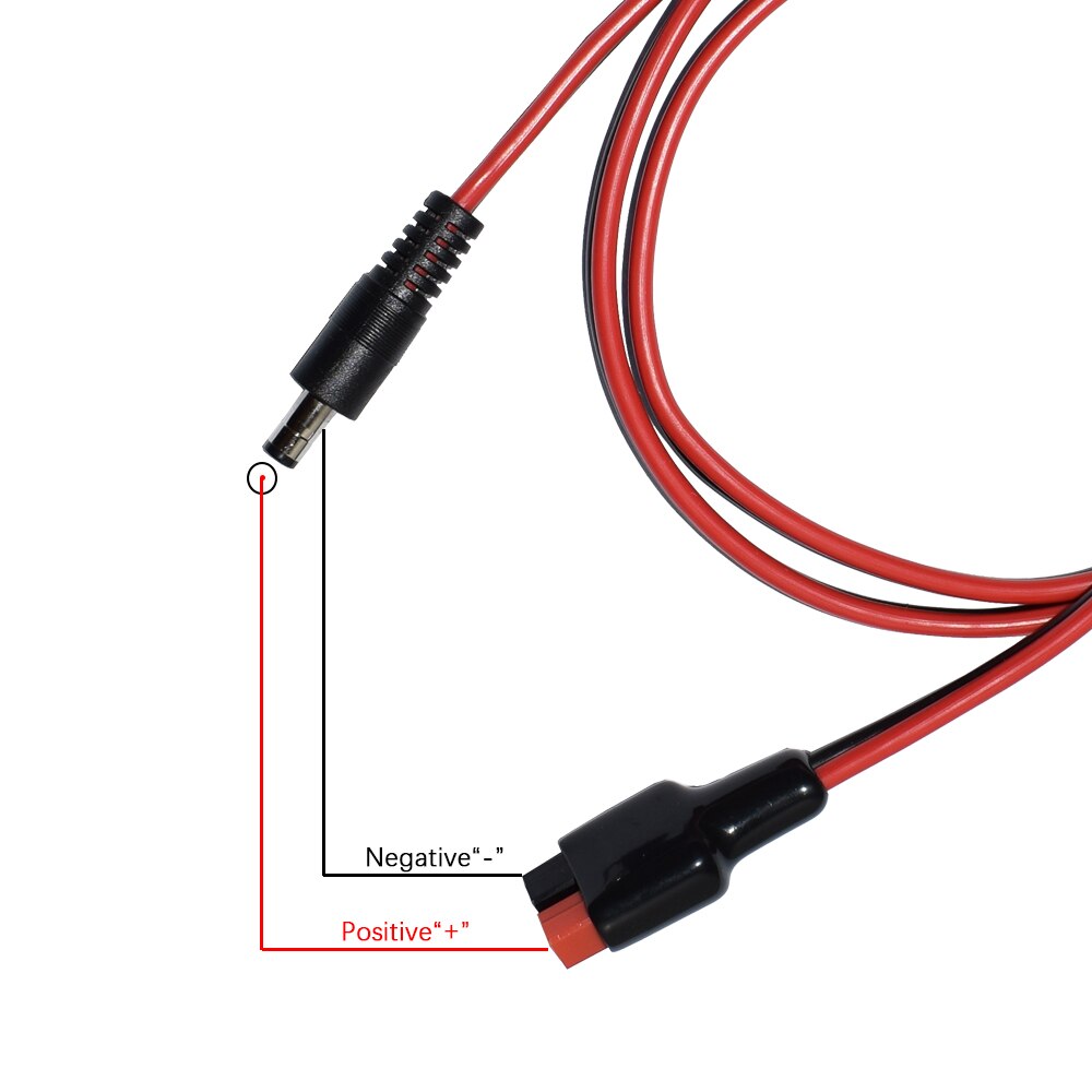 DC 5.5mm x 2.1mm Power Male Plug Cable with DC 8mm... – Vicedeal