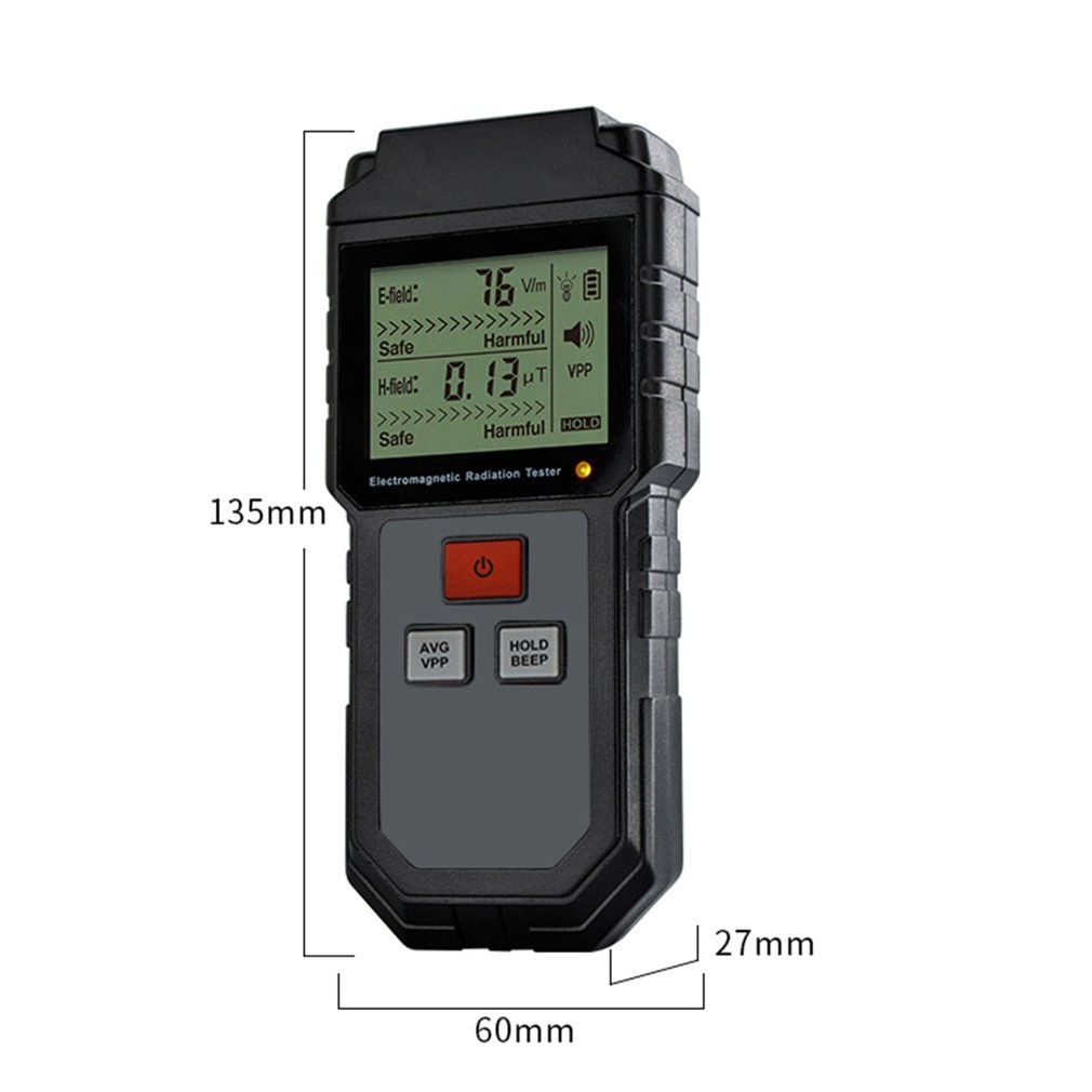 ET825 Electromagnetic Radiation Tester Wave Radiation Detector EMF ...