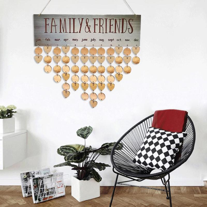 DIY Wooden Hanging Calendar Wall Calendar Sign Bi... – Grandado