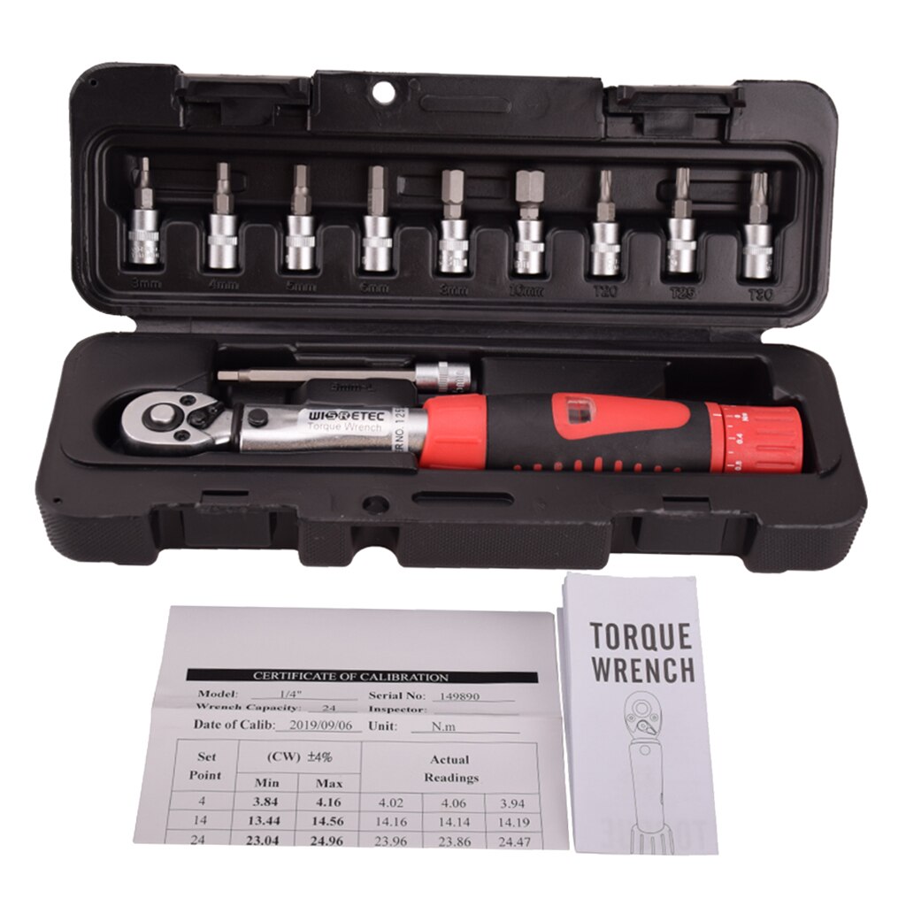 1/4 inch Drive Click Torque Wrench Set 2-24 Nm wit... – Grandado