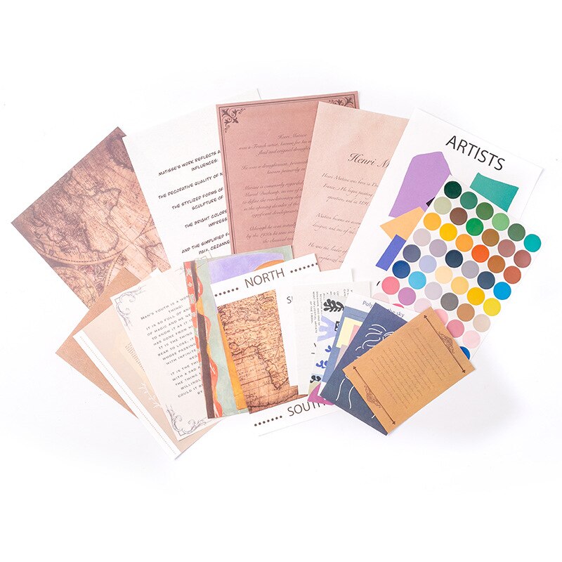 Ins Nordic Art Kleurrijke Decoratieve Kaart Papier... – Grandado