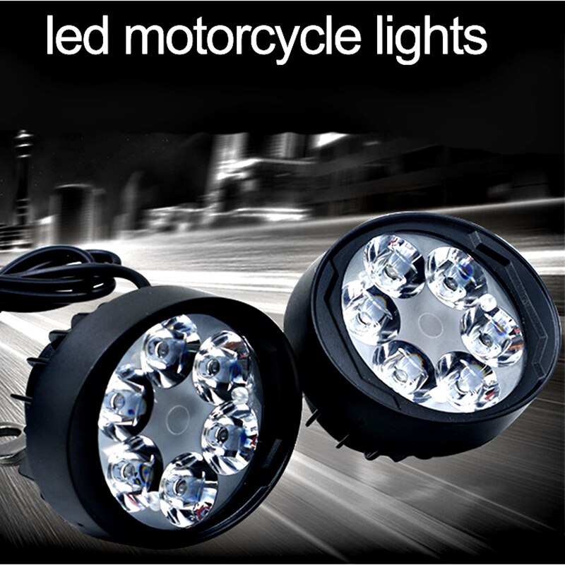 2pcs Motorcycle Spotlight Headlights 12v Led 3000l Vicedeal