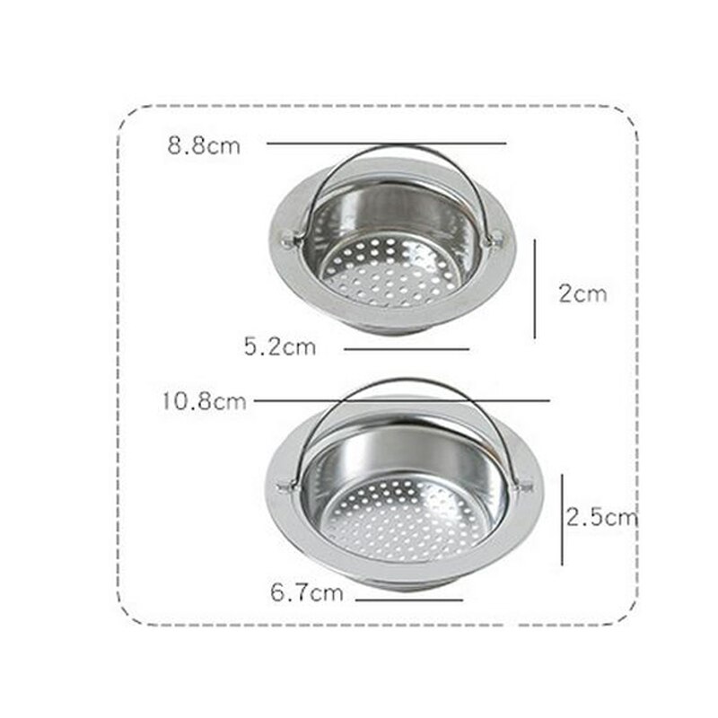 Round Kitchen Sink Filter Screen Floor Drain Hair ... – Grandado