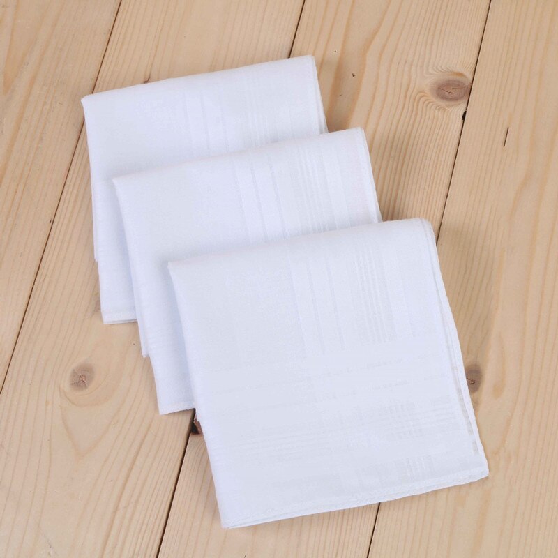 British Pure Cotton White Jacquard Handkerchief Sh... – Vicedeal