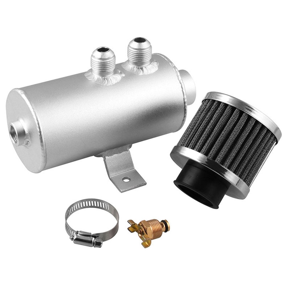 Aluminium Baffled Engine 2-port Oil Catch Can Tank... – Vicedeal