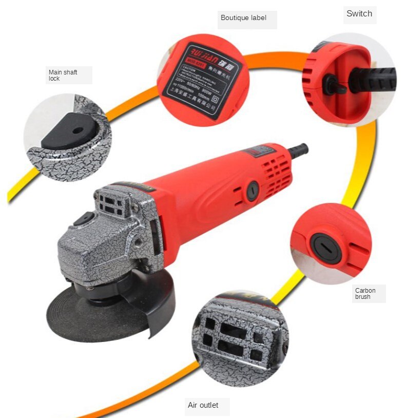 High-Power Haakse Slijper Handleiding Hoek Slijpen... – Vicedeal