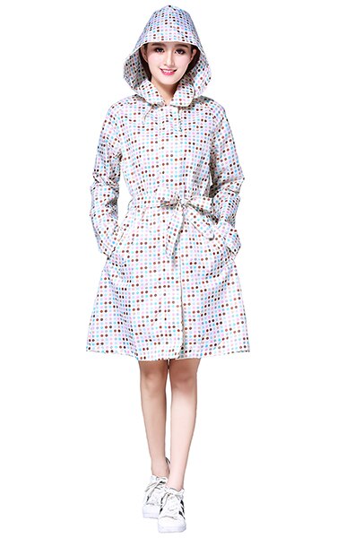 Freesmily Women's Stylish colorful Dot Rain Po... – Grandado