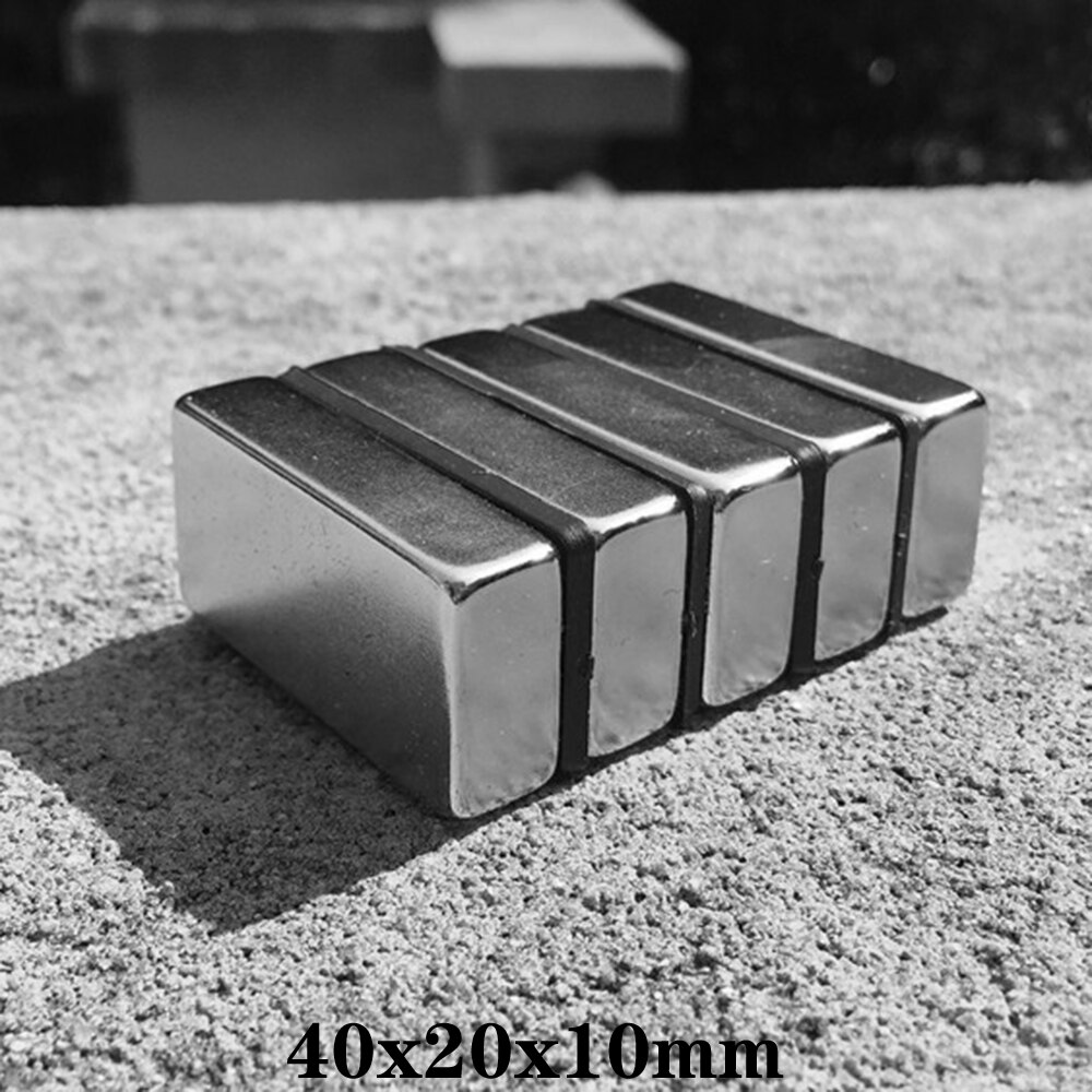 1~15PCS 40x20x10 Quadrate Powerful Magnets Strip D... – Vicedeal