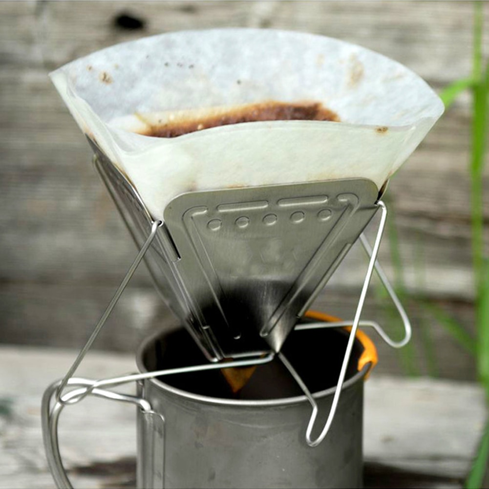 Herbruikbare Koffie Drip Filter Cup Rvs Houder Met... – Grandado