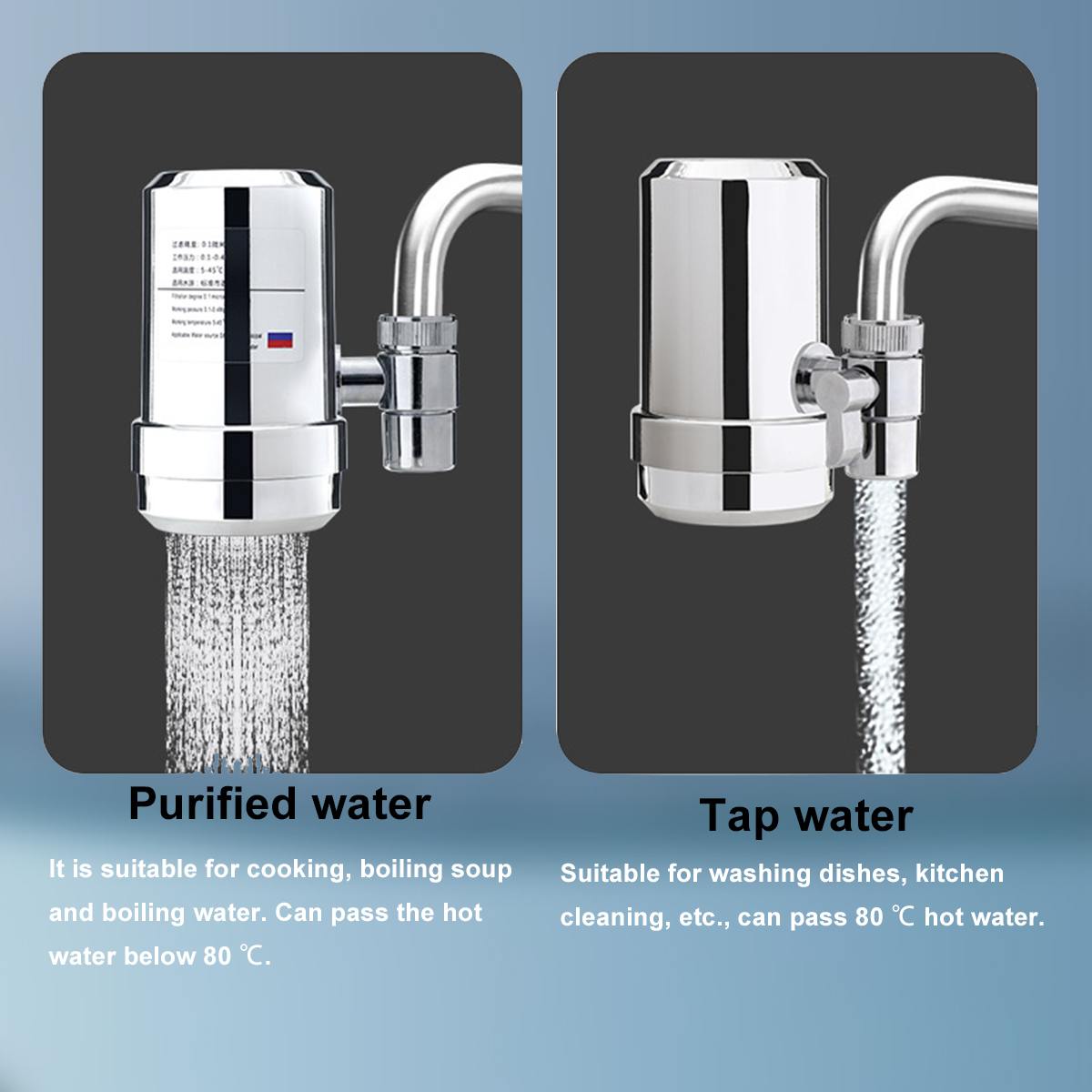 8 Layer Ceramic Faucet Filter Water Purifier Clean... – Grandado
