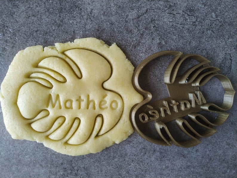 Custom Tropical Sheet name cookie cutter stamp dif... – Grandado