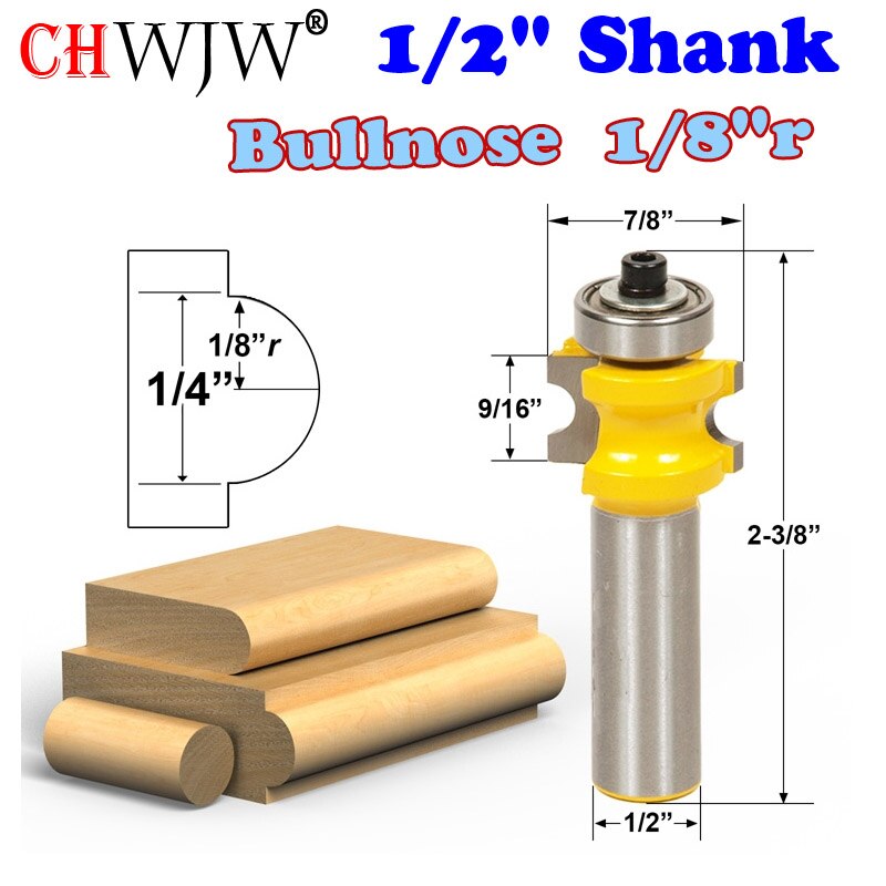 Bullnose Router Bit Set C3 1-5 pc Carboneto De Pon... – Grandado