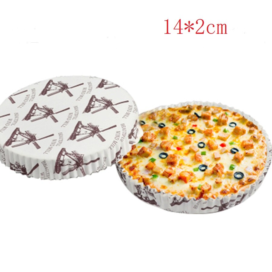 300pcs 6 inch round pizza tray oil proof high temp... – Grandado