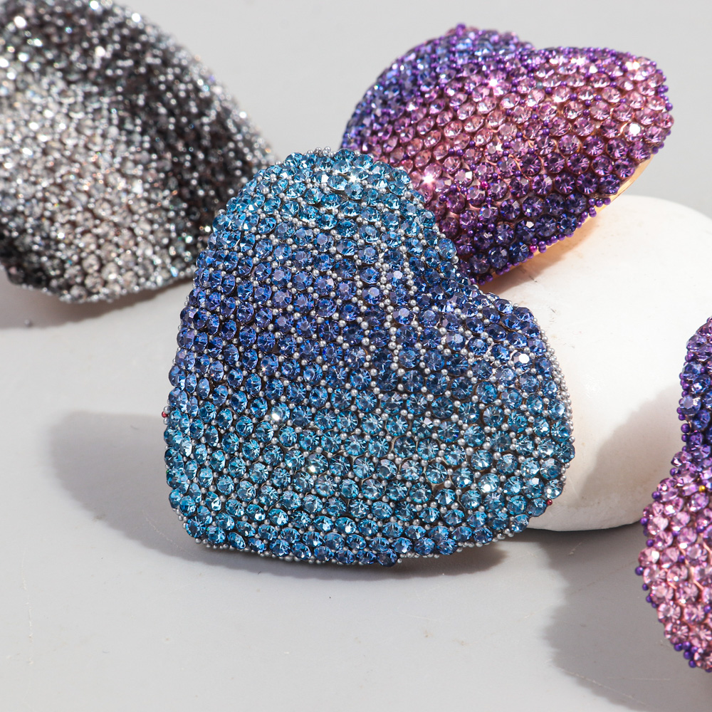 Luxe Kristal Groot Hart Oorknopjes Voor Vrouwen Ro... – Grandado