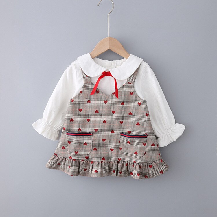 Baby girls cute spring princess dress button baby ... – Grandado