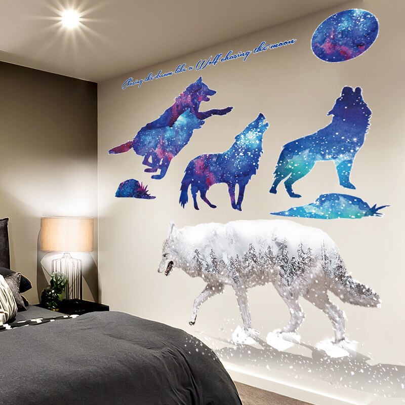 [shijuekongjian] Horrific Wolf Wall Stickers DIY A... – Vicedeal