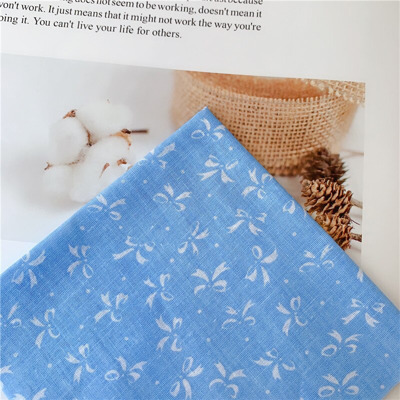 Blauw 150X50 Cm Half Meter Breedte Katoen Stof Naa... – Grandado