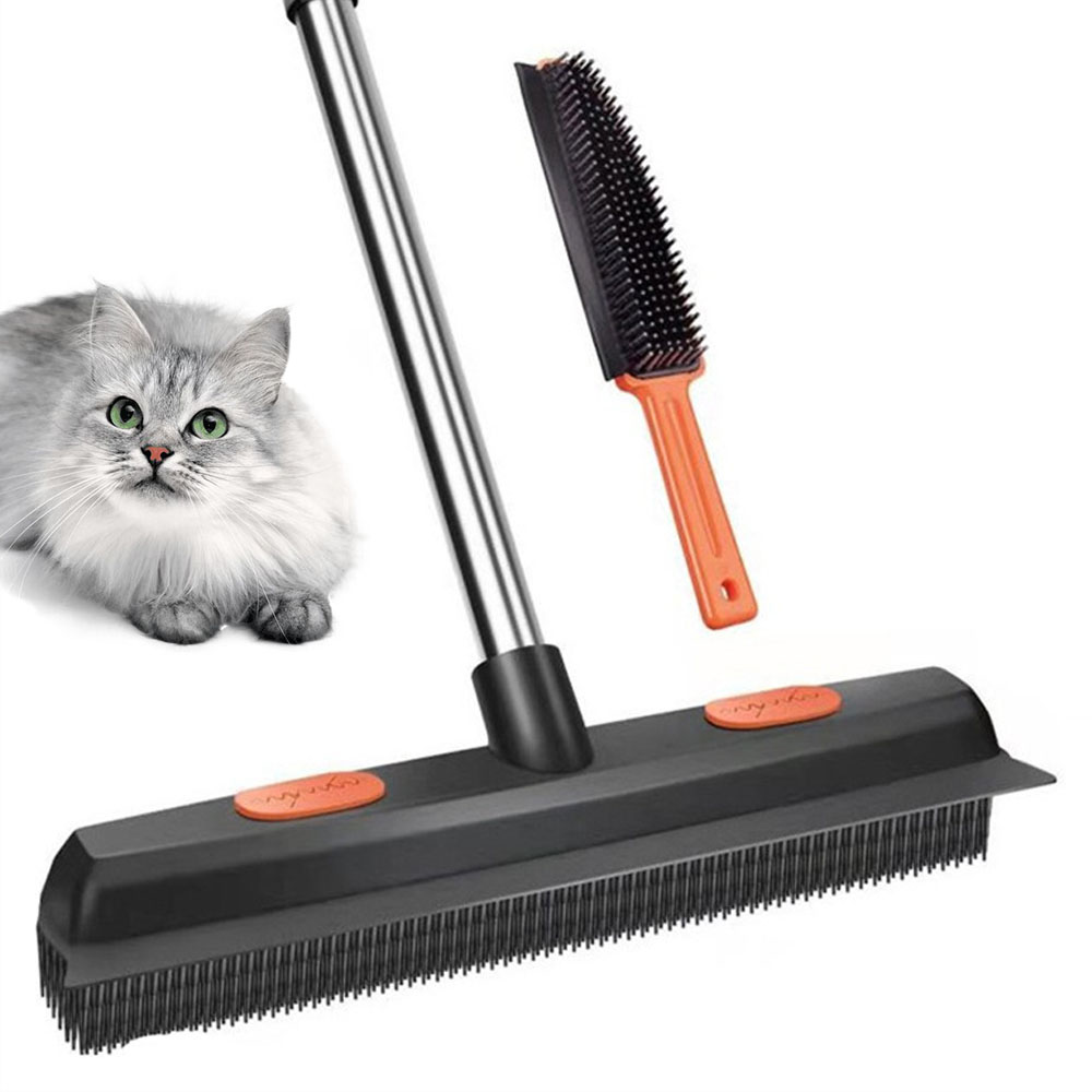 Rubber Broom Pet Hair Remover Bristle Dog Brush In... – Vicedeal