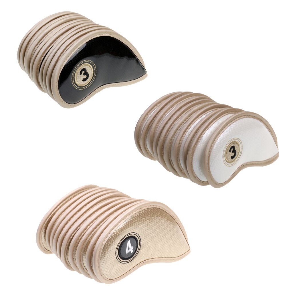 10Pcs Pu Leer Golf Club Iron Head Cover Wedge Sok ... – Grandado