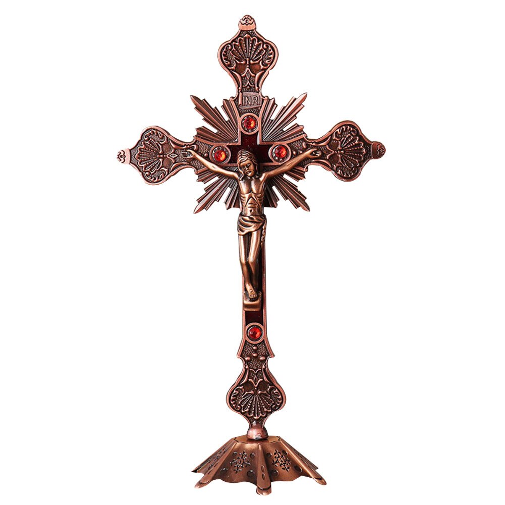 Catholic Church Religious Figurines Crucifix Jesus... – Grandado