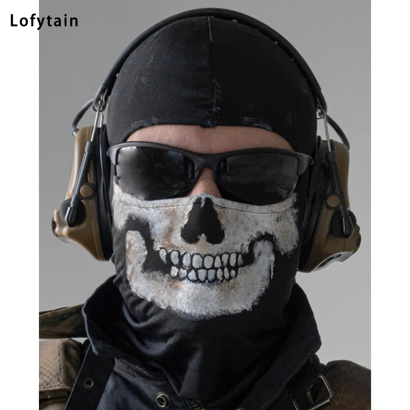 Lofytain COD:MW2 Ghost Skull Balaclava Ghost Simon... – Grandado