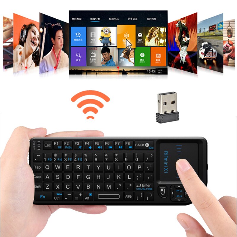 2,4G Wireless Mini Handheld Tastatur und Maus Inte... – Vicedeal