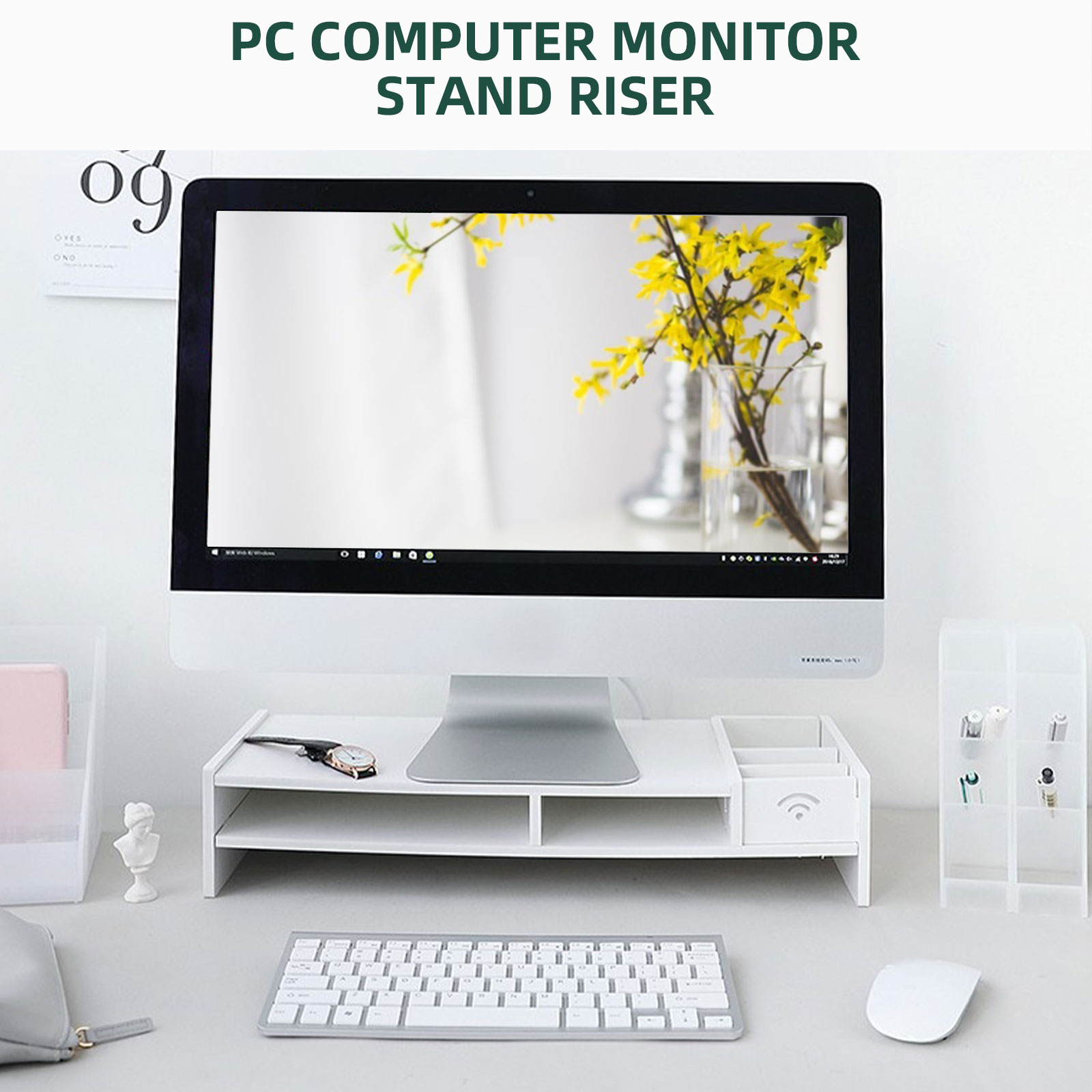 Besegad PC Computer Monitor Stand Riser Laptop Hol... – Vicedeal