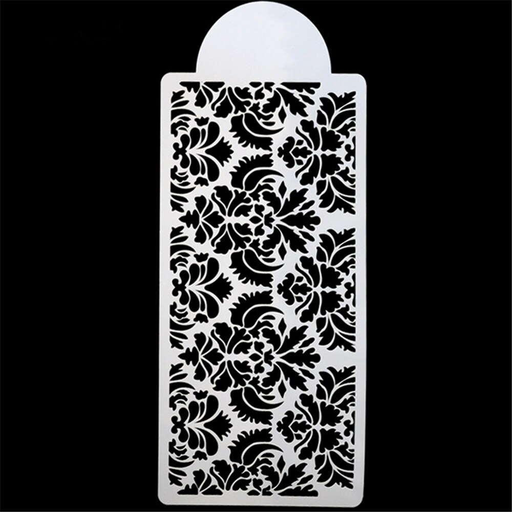 Pretty Damask Lace Border Reusable Stencil Airbrus... – Grandado