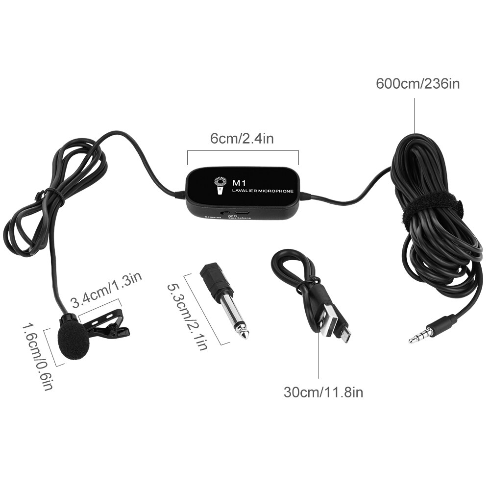 K&F Concept Lavalier Microphone Portable External ... – Grandado