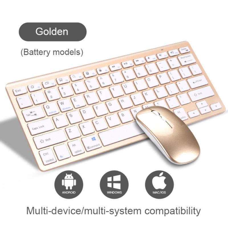 Slim Ergonomic Wireless Bluetooth Keyboard And Mou... – Grandado